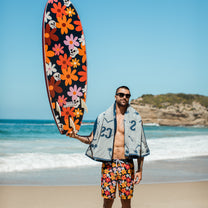 Tyler Skelly Floral // All Day Trunk (18") - Black – Catch Surf®
